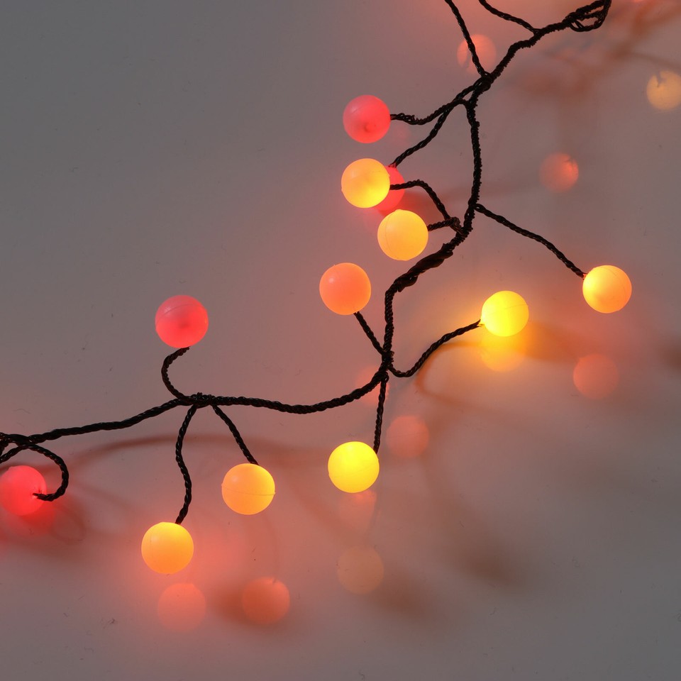 Qbis Fireplace Sunset LED Display Fairy Lights-Red, Orange, Yellow ...