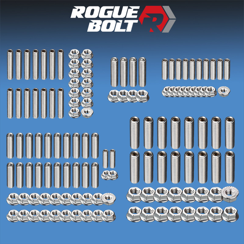 BBC BIG BLOCK CHEVY ENGINE STUD KIT BOLTS STAINLESS GM 348 396 402 409 ...