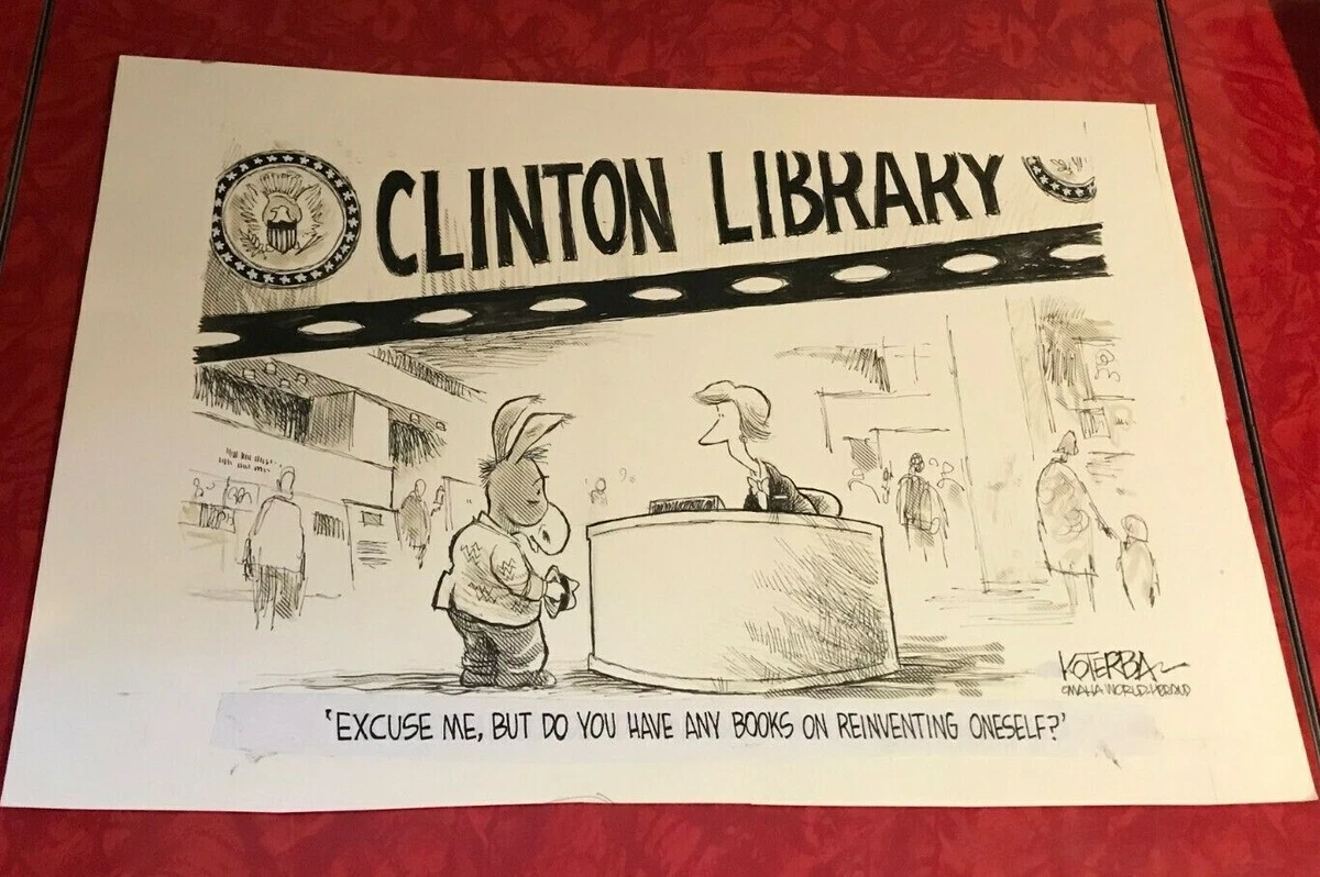 Bill Clinton Political Cartoon