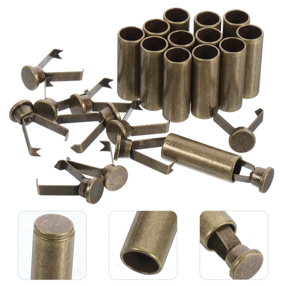 12 Pcs Alloy Cord End Lock Assortment Locks for Drawstrings Stoppers ...