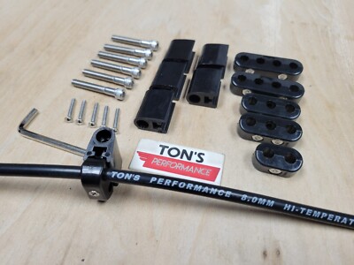 Bolt to Valve Cover V8 Vertical Wire Loom Kit 7-8mm Spark plug wire ...