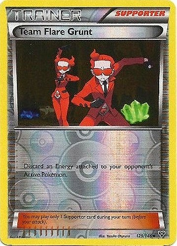 Team Flare Grunt - 129/146 - Reverse Holo - X & Y (Base Set) - NM-Mint ...