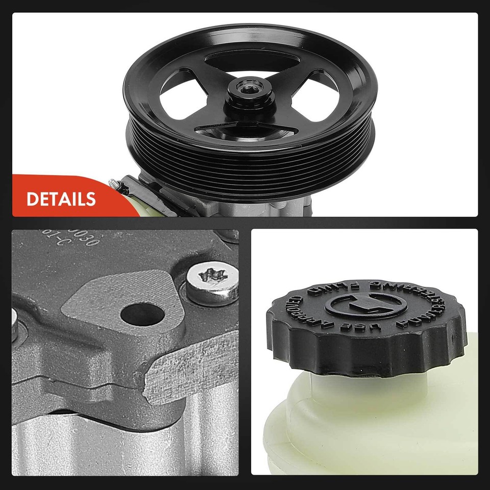 Power Steering Pump w/ 8-Groove Pulley for Dodge Ram 1500 2500 3500 ...