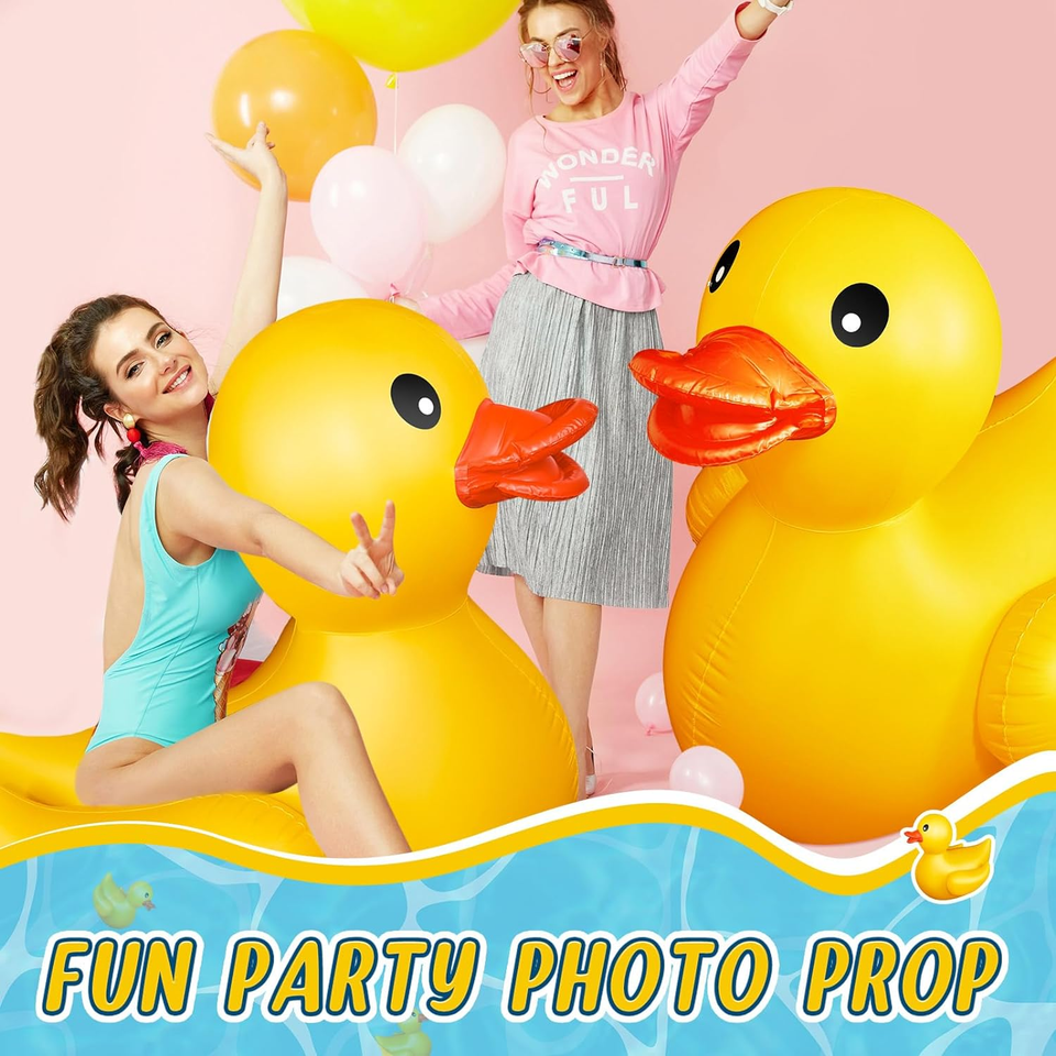 Giant 5ft Inflatable Duck Pool Float - Perfect for Summer Parties ...