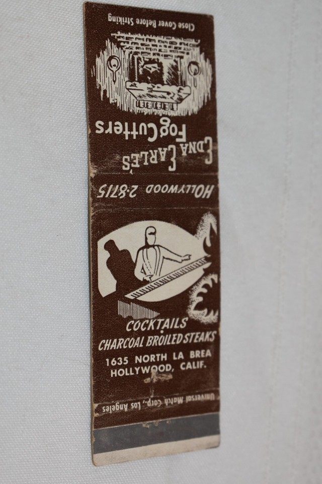 Edna Earle's Fog Cutters 20 Strike Matchbook Cover | eBay