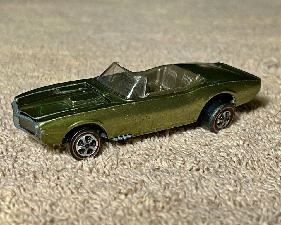 1968 Hot Wheels Redline Custom Firebird -- Olive -- GREAT CONDITION | eBay