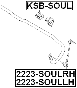 Front Stabilizer Bar Bush D20 For Kia 54812-1C000, 54813-1J000, 54813 ...