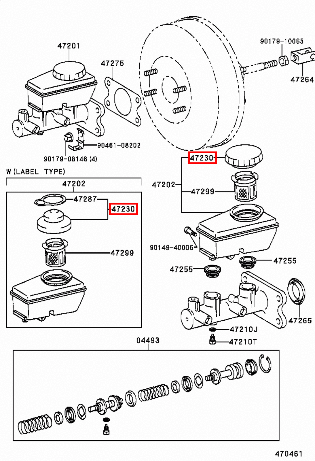 Genuine Lexus RX300 MCU15 RX350 GGL15 GGL10 Brake Master Cylinder ...