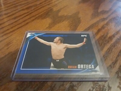 2019 Topps UFC Knockout Blue Parallel Card #02/88 Brian Ortega #25 MMA ...