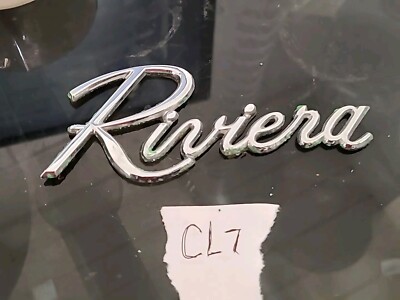 1980S BUICK RIVIERA PLASTIC STICK ON EMBLEM OEM GM | eBay