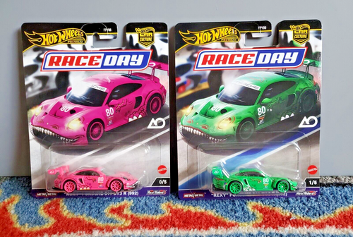 2024 Hot Wheels Premium Car Culture Race Day "ROXY & REXY Porsche 911 ...