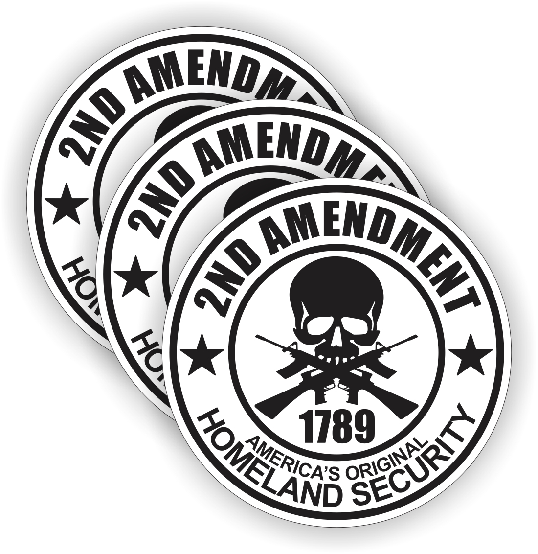 2nd Amendment Hard Hat Stickers / Welding or Motorcycle Helmet Decals ...