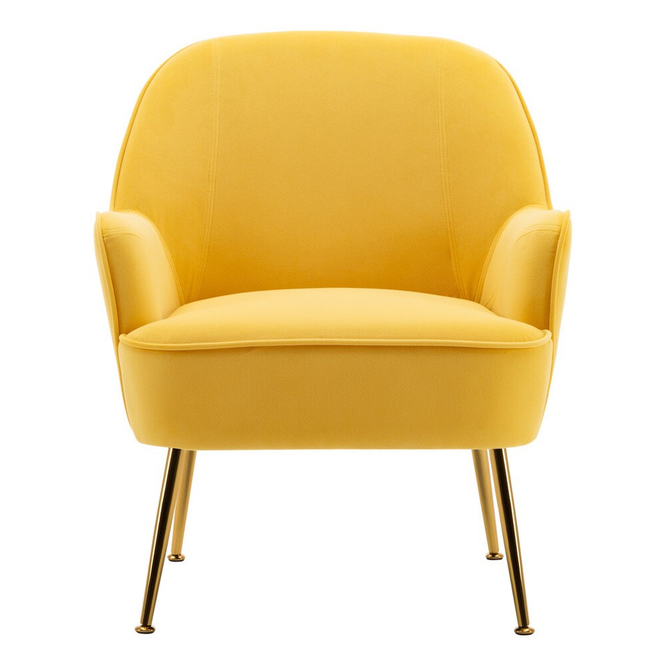 Velvet Scallop Shell Back Tub Chair Armchair Dressing Sofa Stool ...