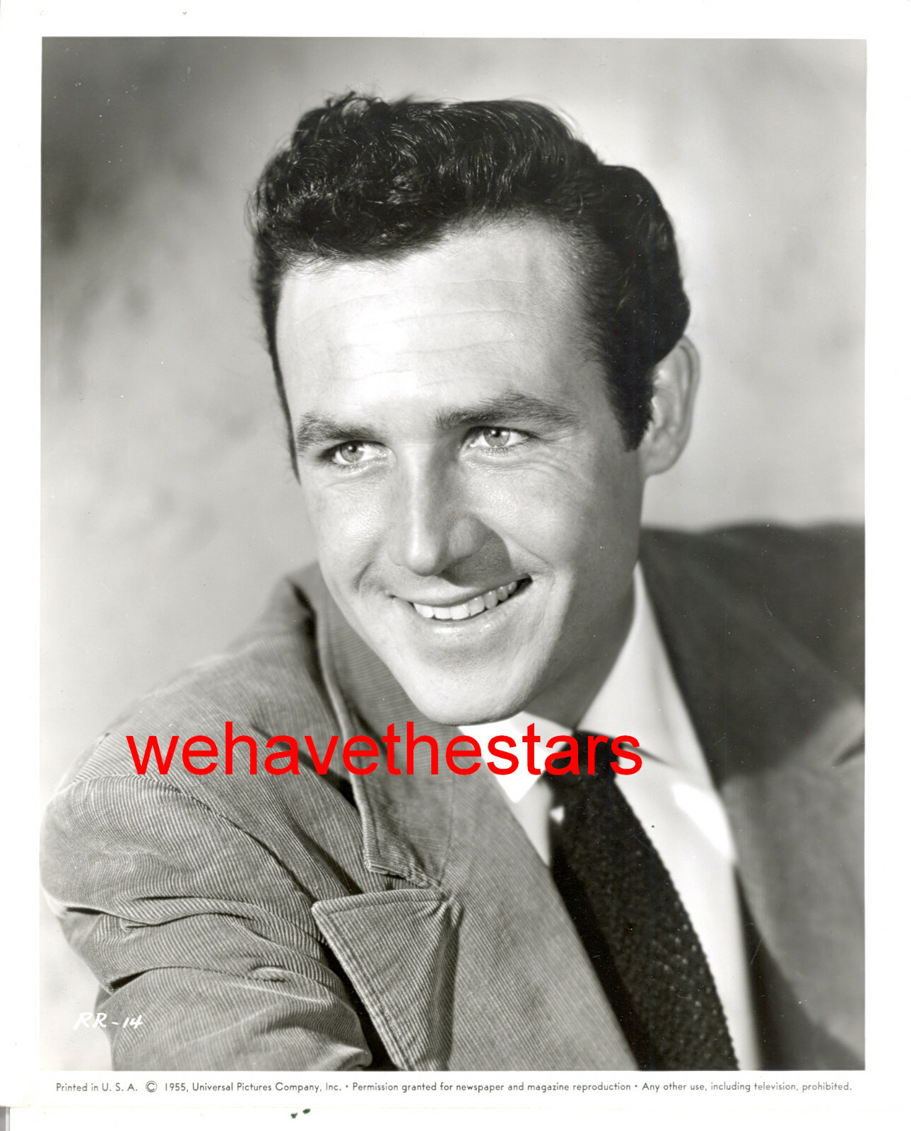 Vintage Rex Reason QUITE HANDSOME '55 Publicity Portrait | eBay