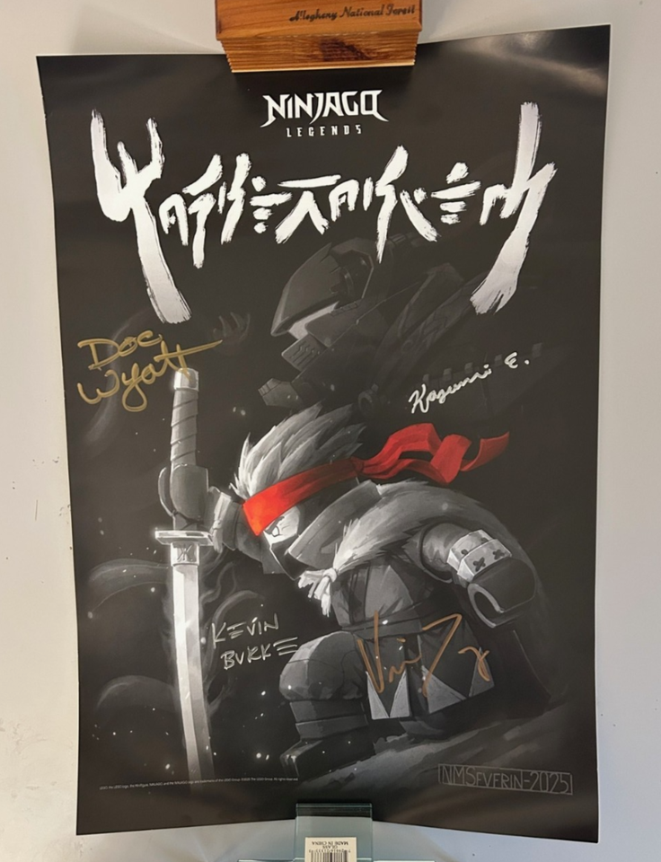 SDCC 2025 LEGO Masters Ninjago Legends Poster Signed Vincent Tong & Kazumi Evans | eBay