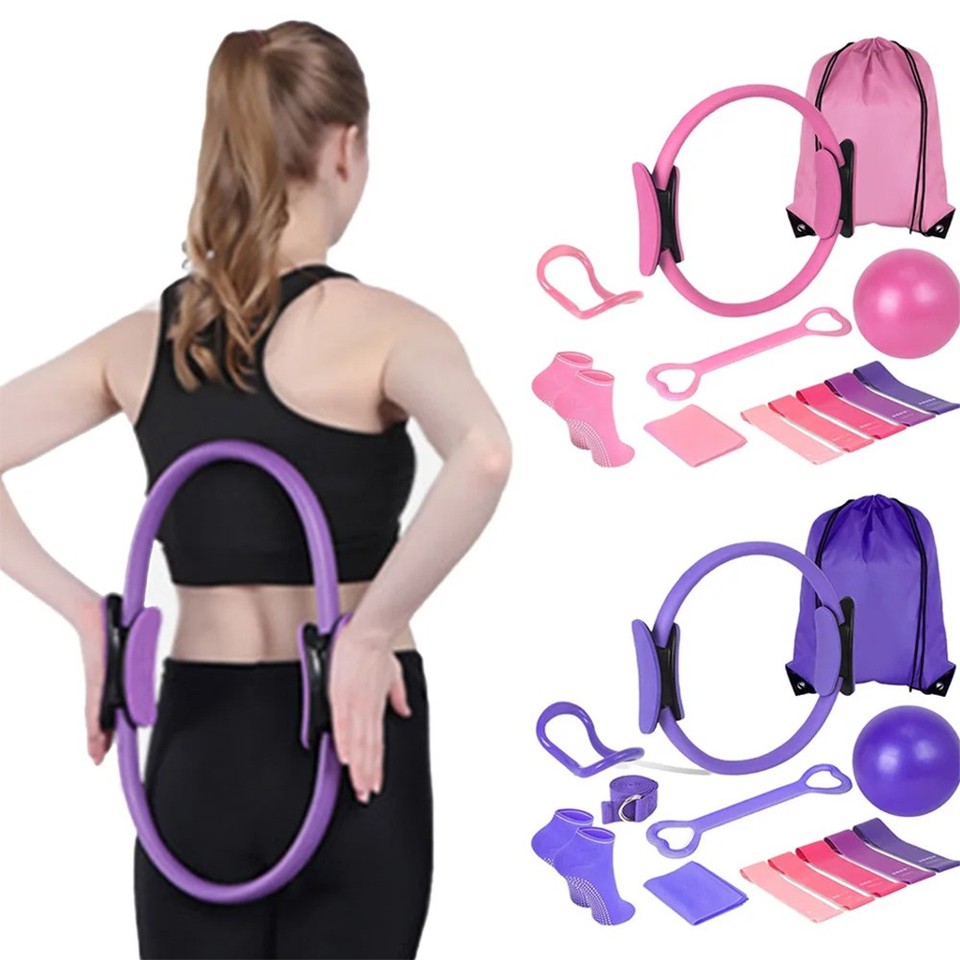 13PCS Home Yoga Pilates Kit Portable Fitness Workout Exercise Pilates ...