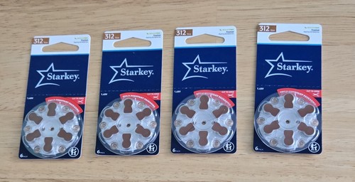 Starkey Hearing Aid Batteries 4 Packs Size 312 Exp 4/2028 NEW | eBay