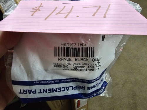 1x WB7X7183 Black Handle Cap Bracket Compatible with GE Range AP2019449 ...