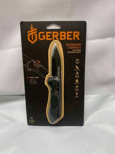 Gerber Highbrow Compact Assisted Opening Pivot Lock Folding Knife 31 ...
