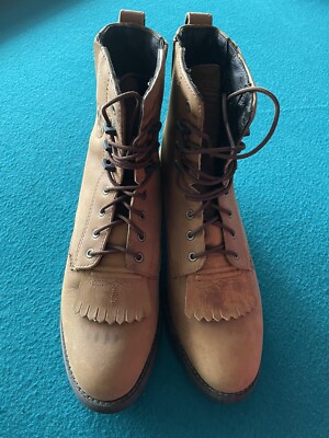 Ariat Boots Womens 6B Brown Kiltie Roper Western Ankle Top Lace Up ...