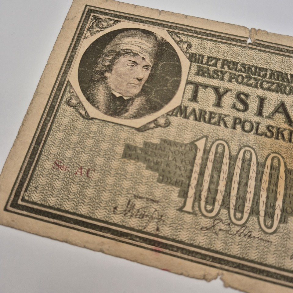 Poland Banknote 1000 Polish Mark 1919 Tysiac Marek Polskich | eBay