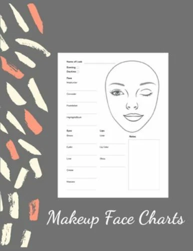 Makeup Face Charts Paper | Saubhaya Makeup