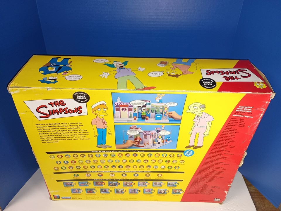 Playmates Toys The Simpsons Main Street Interactive Environment 2002 ...