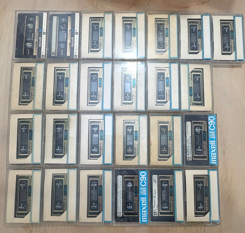 Lot of 25 Maxell UD XL II C90 Cassette Tapes USED ONCE | eBay