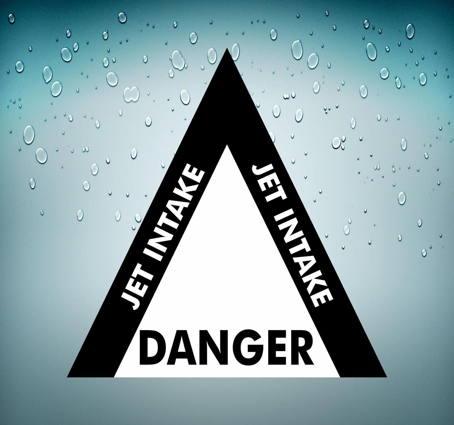 Sticker decal car airplane aircraft airport plane jet intake danger | eBay