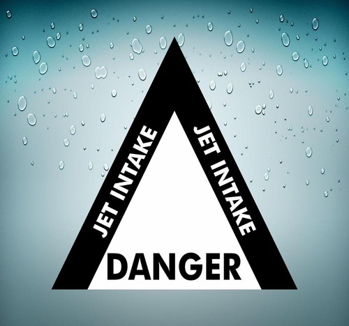 Sticker decal car airplane aircraft airport plane jet intake danger | eBay
