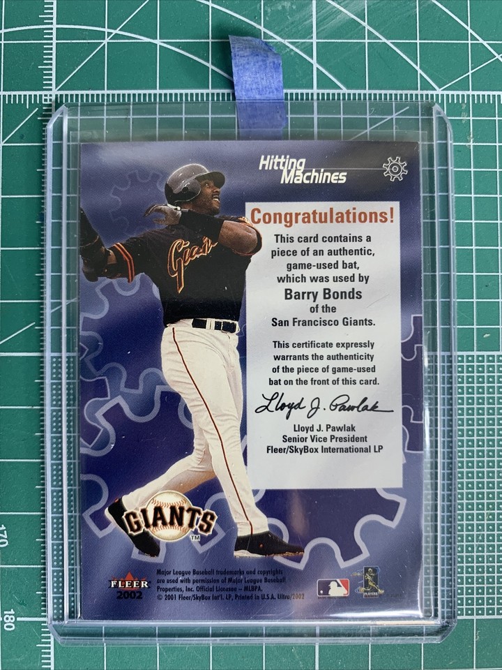 2002 Fleer Ultra Hitting Machines Barry Bonds 17 Of 25 HM | eBay