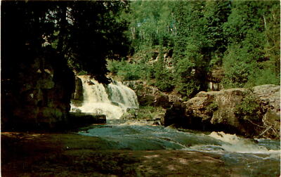 Vintage 1968 Allegin, MI Waterfall Postcard - Alice H. Chel, Colorado ...