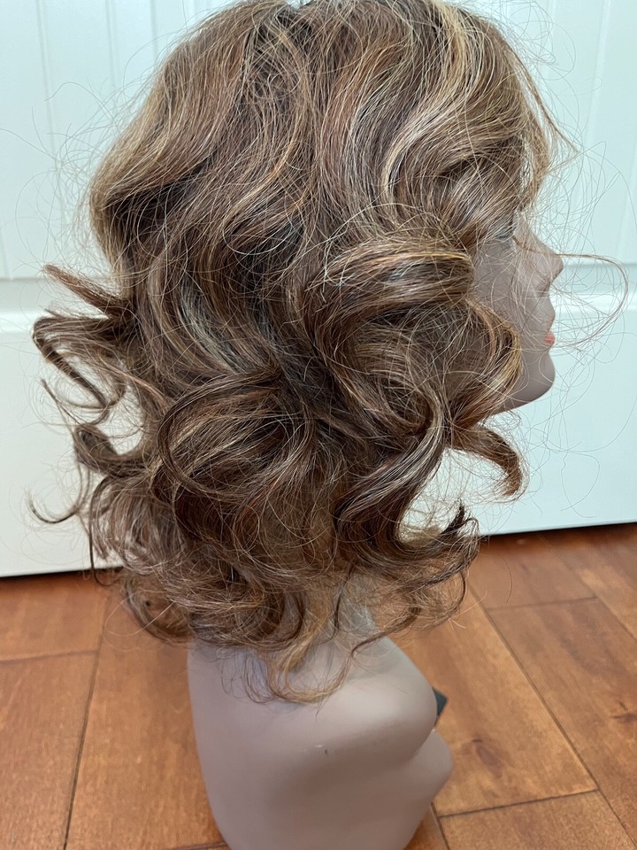Iman Hollywood Curls Wig Highlighted Brown Gorgeous Locks Collection | eBay