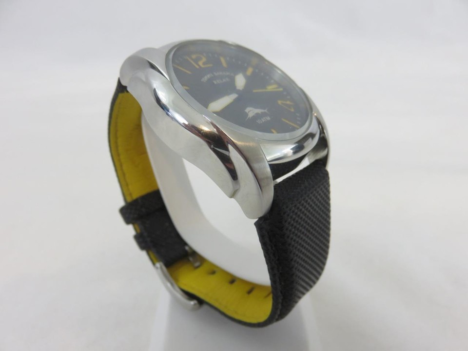 Tommy Bahama Relax Watch TB RLX1079 F98 Black/Gold Oversize 45mm EUC | eBay