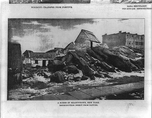 Photo:Daily Graphic,March 4,1880,Scene in Shantytown,New York,NY,Slums ...