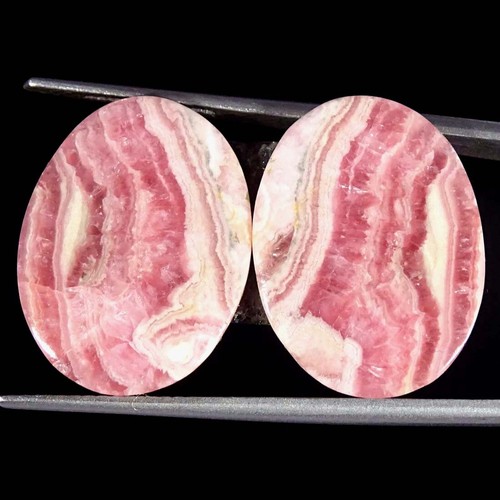 25.70Cts Natural Rhodochrosite Pair Oval Cabochon Loose Gemstones | eBay