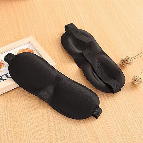 Eye Cover Sleeping Mask 3D Soft Padded Eye Mask Blackout Night Travel ...