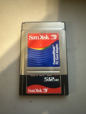 512MB CNC CF Compact Flash card+CF-PCMCIA Adapter For CNC ATA PC ...