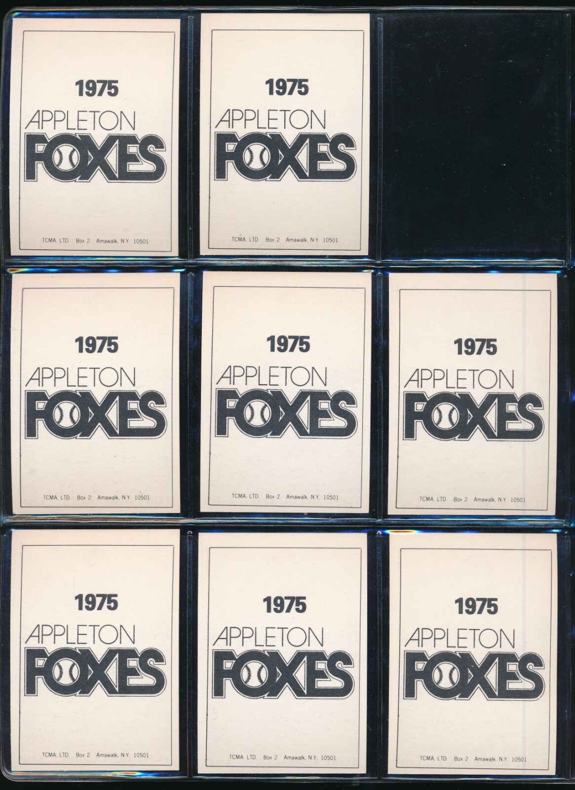 lot (4) 1975 TCMA Appleton Foxes Tony Komadina xrc cool cards | eBay