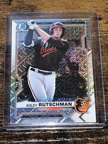2021 Bowman Chrome BCP-121 Adley Rutschman Mega Box Mojo Refractor Orioles | eBay