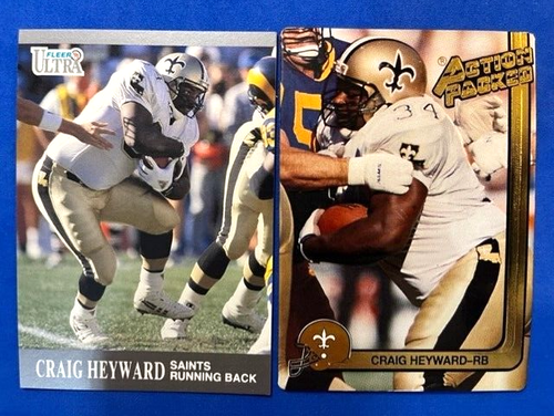 NFL - Craig Heyward 1991 Fleer Ultra & 1991 Hi-Pro Action Packed ...