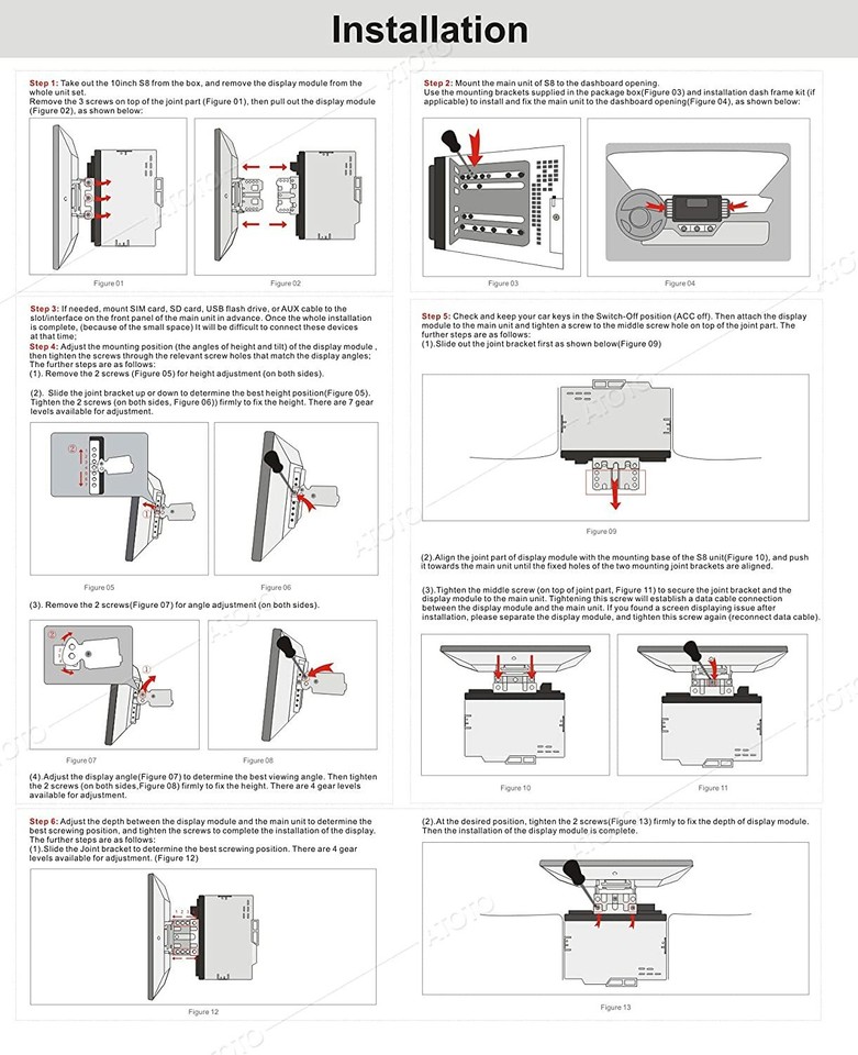 ATOTO S8 Pro 10in 2DIN Android Car Stereo-3G+32G Wireless CarPlay ...