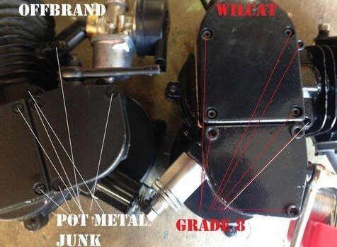 AUTHENTIC Wildcat™ PK80 Runwell 80cc/66cc Motorized Bike Kit Motor ...