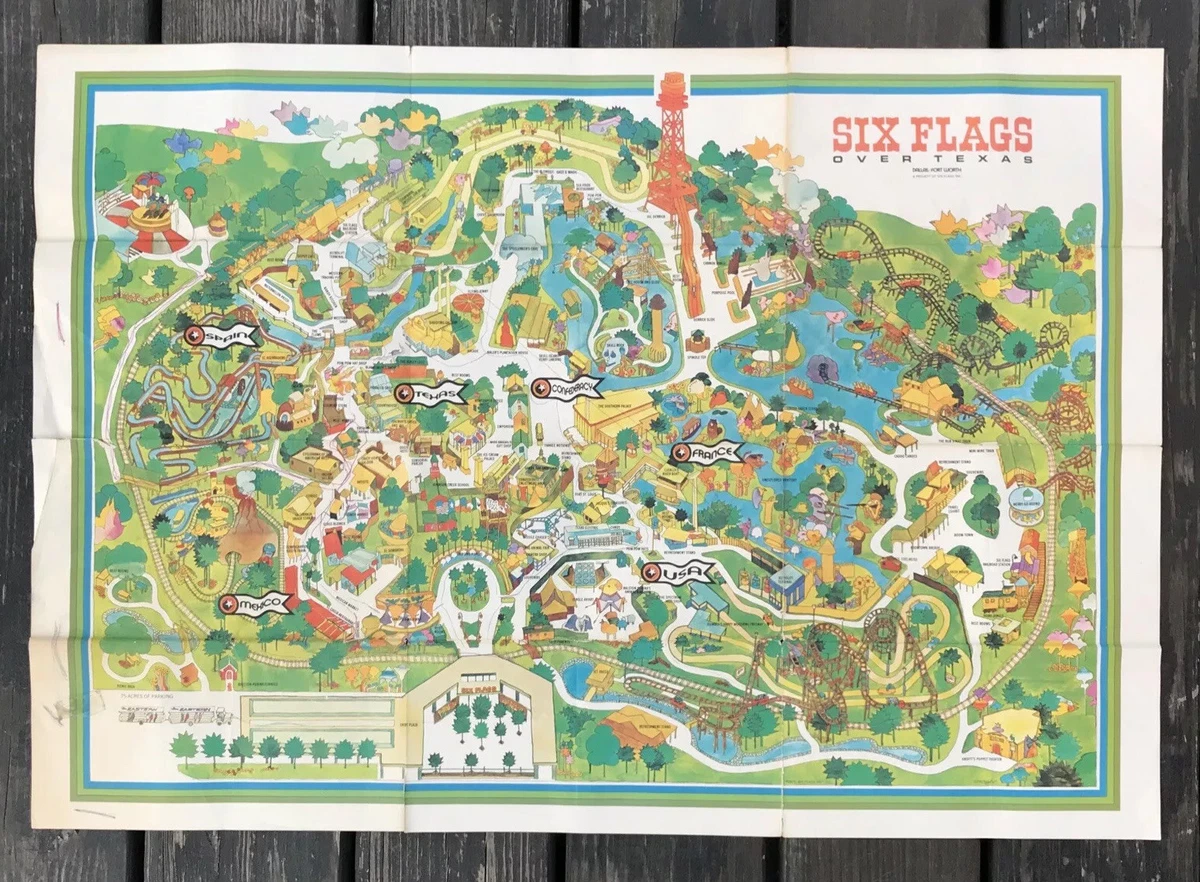Six Flags Map