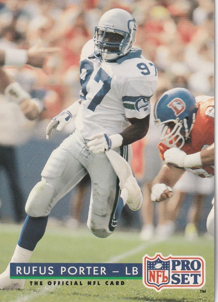 FREE SHIPPING-MINT-1992 Pro Set Rufus Porter #331 SEAHAWKS PLUS BONUS ...