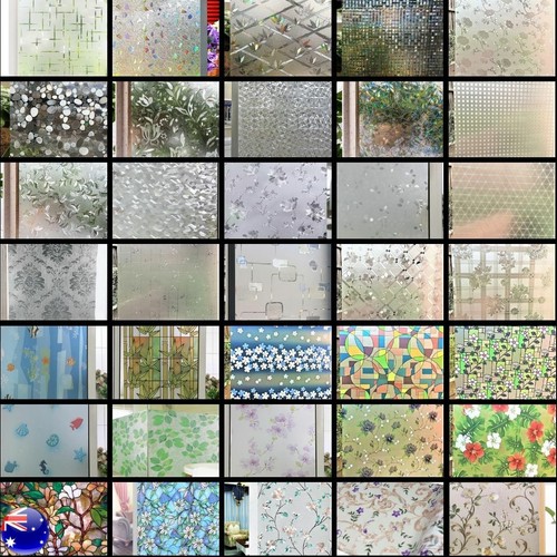 Static Cling Glueless Reusable Removable Privacy Frosted Decor Window ...