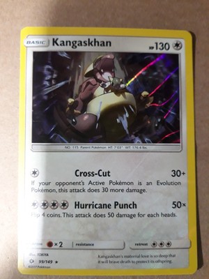Pokémon TCG Kangaskhan Sun & Moon Base Set 99/149 Regular Holo Rare | eBay