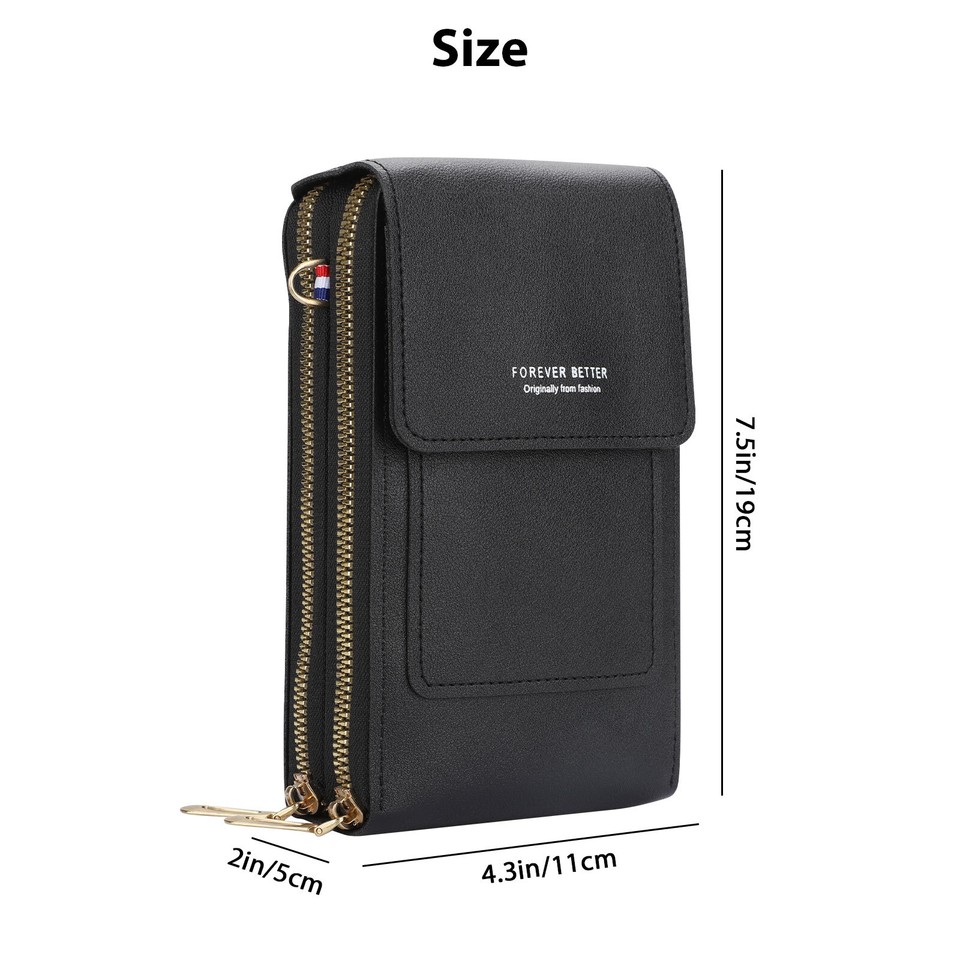 Women Crossbody Touch Screen Purse Cell Phone Bag Wallet Shoulder ...
