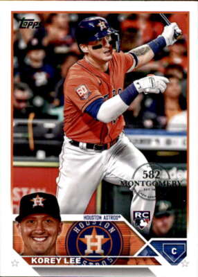 2023 Topps 582 Montgomery Club #90 Korey Lee Houston Astros Rookie | eBay