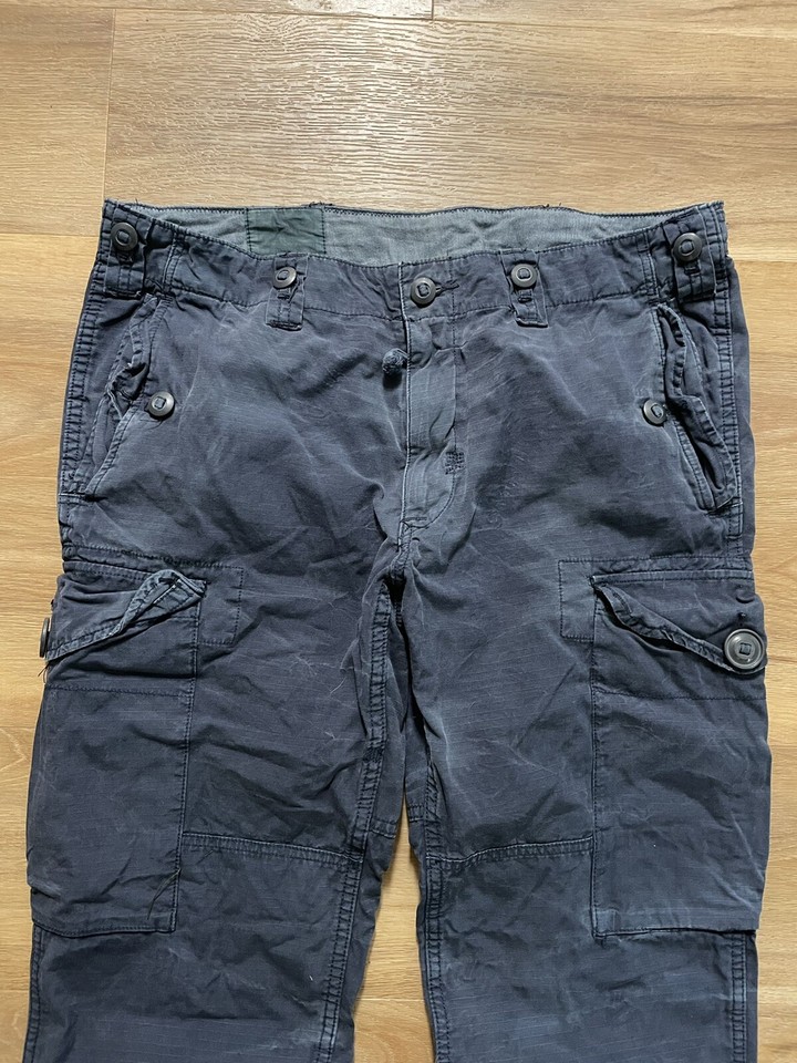 Polo Utility Pants Paratrooper Cargo Pockets Navy Rip Stop 36x34 Ralph Lauren | eBay